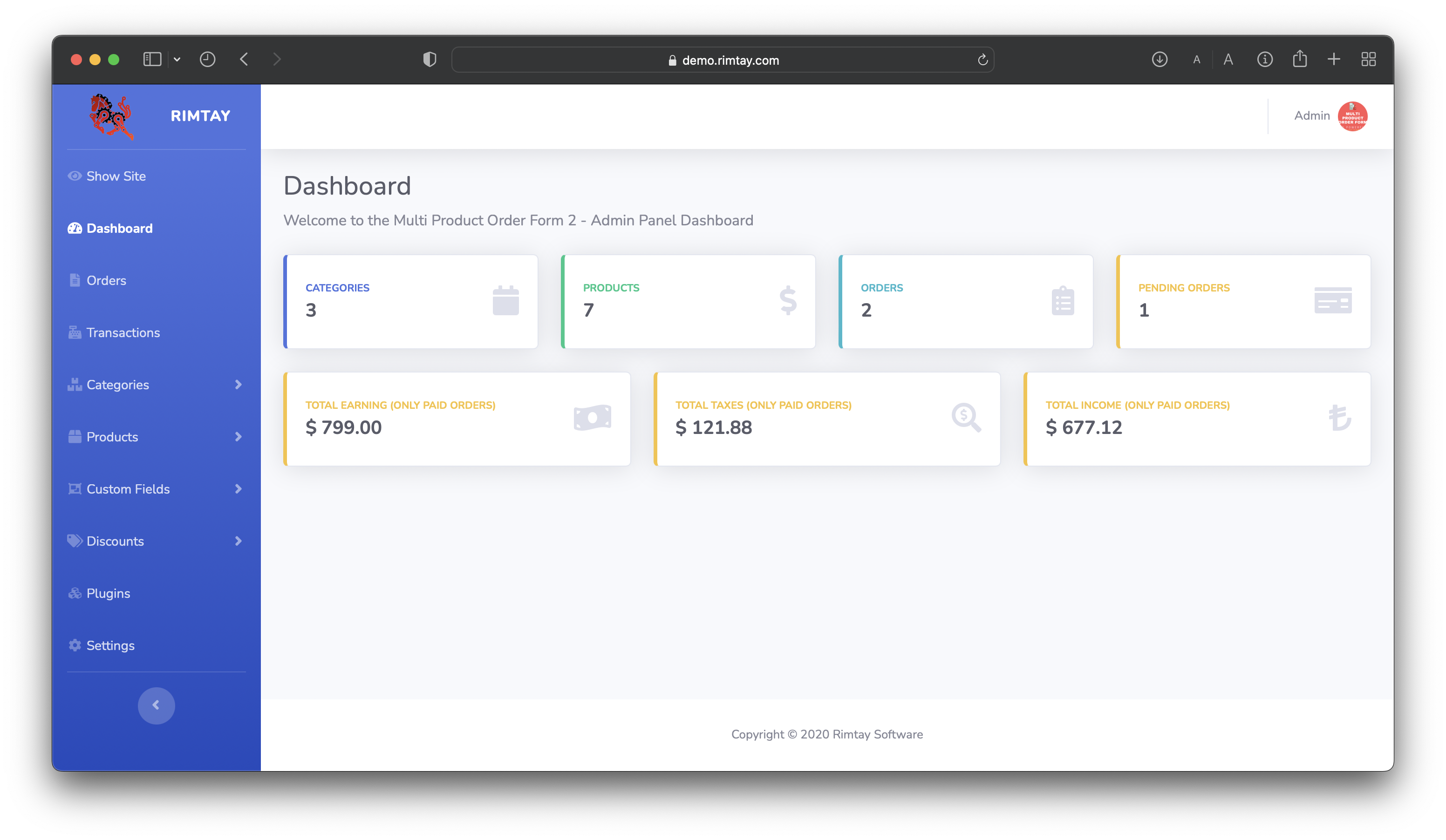 Multi Product Order Form 2 by altayevrim | CodeCanyon